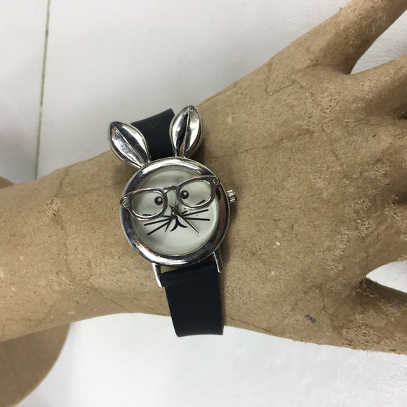 Unknown | Accessories | Novelty Watch Rabbit Face Metal Ears Glasses ...